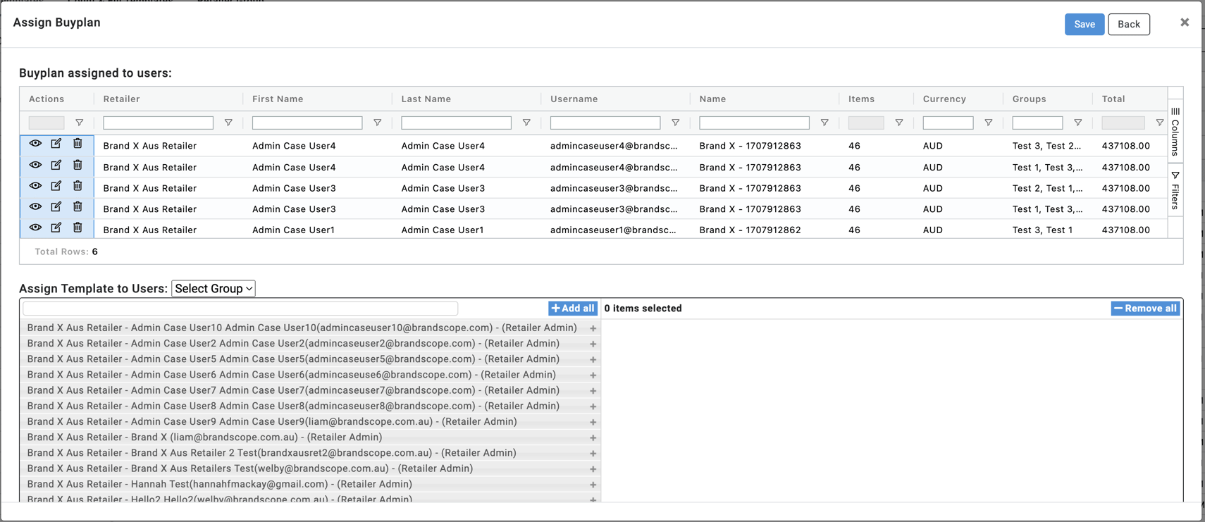 Create a Buy Plan Template